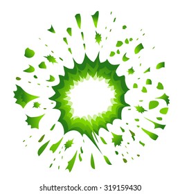 Green Explosion Comic Style Stock Vector (Royalty Free) 319164101