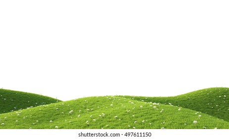Green Field 3d Rendering Stock Illustration 497611150 | Shutterstock