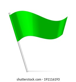 Icono de bandera verde: vector de stock (libre de regalías) 282147092