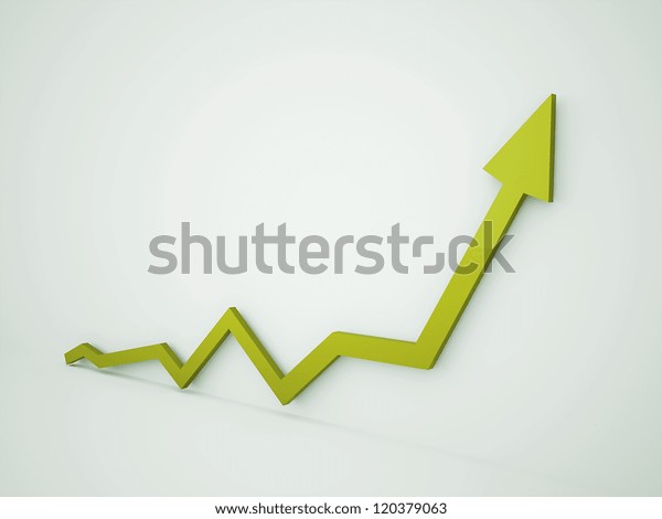 Green Graph Arrow Render Stock Illustration 120379063 | Shutterstock