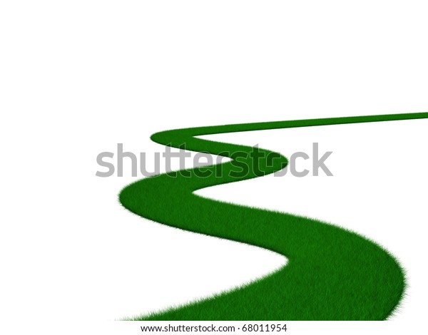 Green Grass Road Stock Illustration 68011954 | Shutterstock