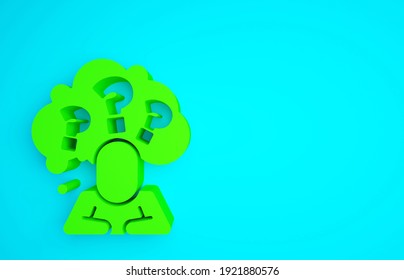 Green Human Head Question Mark Icon Stock Illustration 1921880576 ...