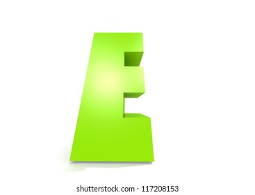 Green Letter E Stock Illustration 117208153 | Shutterstock