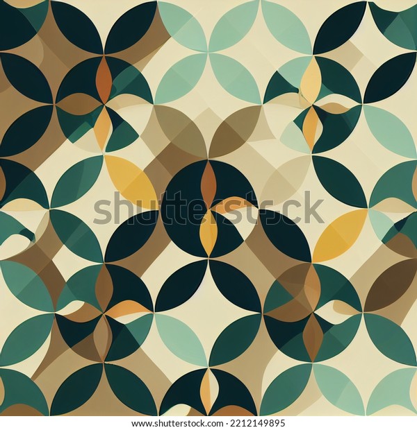 Green Nature Things Pattern Background Stock Illustration 2212149895 ...