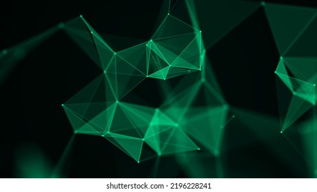 Green Network Connection Structure Science Background Stock ...