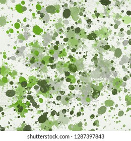 Green Paint Splatter Effect Texture On 스톡 일러스트 1287397843 | Shutterstock