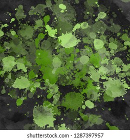 Green Paint Splatter Effect Texture On Stock Illustration 1287397957 ...