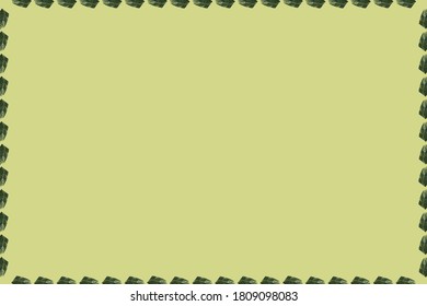 Green Pattern Border Design On Light Stock Illustration 1809098083 ...