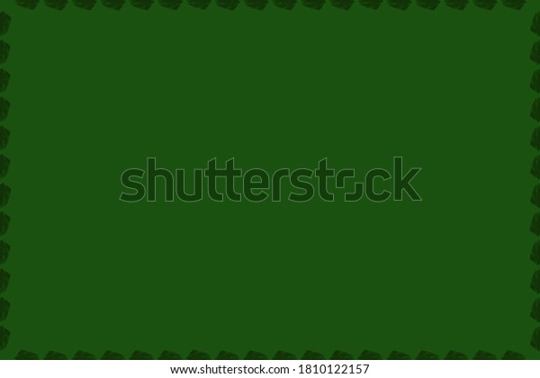 Green Pattern Border Design On Dark Stock Illustration 1810122157 ...