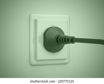 Green Plug Concept Rendered Stock Illustration 220775125 | Shutterstock