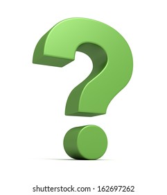 Ilustrasi Stok Green 3d Question Mark 18225829 | Shutterstock