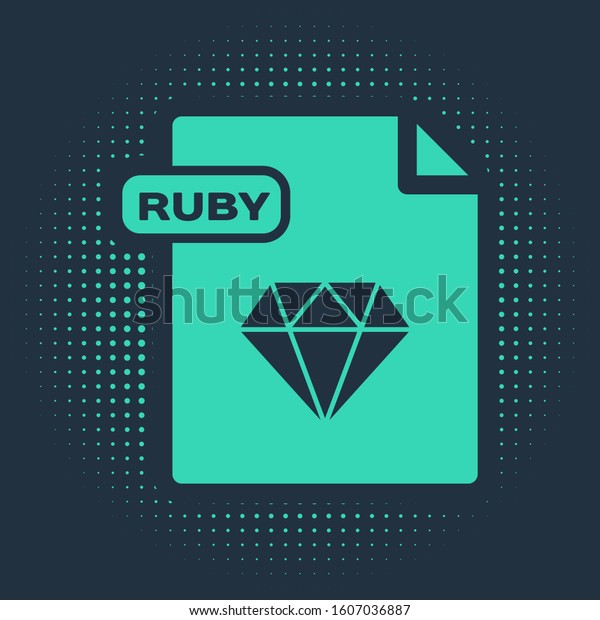 Green Ruby File Document Download Ruby Stock Illustration 1607036887 ...
