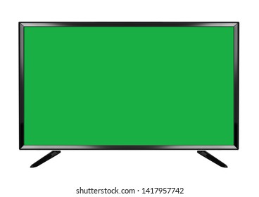 Green Screen Isolated Oled Green Screen Stock Illustration 1417957742 ...