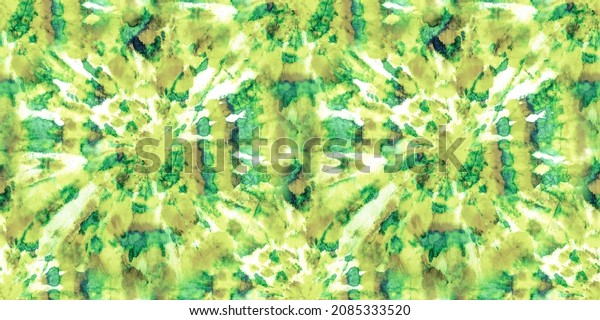 Green Seamless Ethnic Design Pattern. Tribal Ornament Texture. Light ...