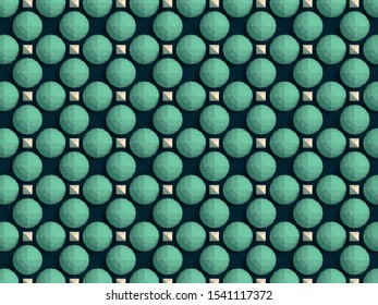 Green Spheres Pyramids 3drender Texture Stock Illustration 1541117372 ...
