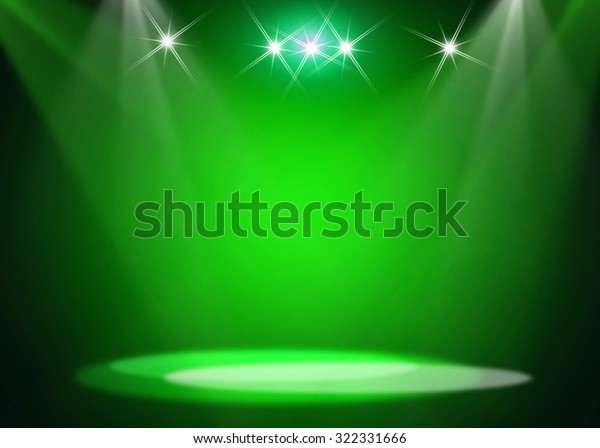 Green Stage Background Stock Illustration 322331666 | Shutterstock