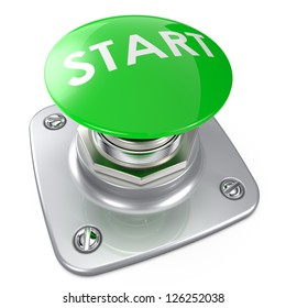 Reset Green Button 3d Rendering Isolated Stock Illustration 576346069