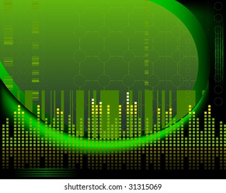 Green Tech Abstract Background Vector Illustration Stock Vector ...