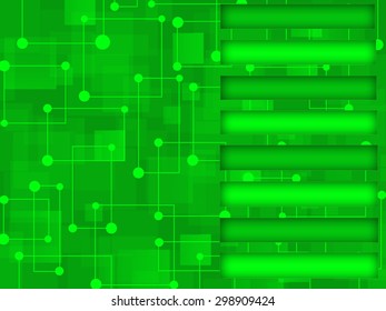 High Technology Background Green Color Vector: เวกเตอร์สต็อก (ปลอดค่า ...