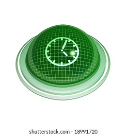 Green Time Button Stock Illustration 18991720 | Shutterstock