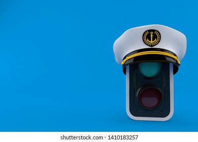 Green Traffic Light Captains Hat Isolated 스톡 일러스트 1410183257 | Shutterstock