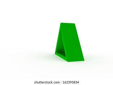 Green Triangle 3d Model Isolated On Stock Illustration 162395828