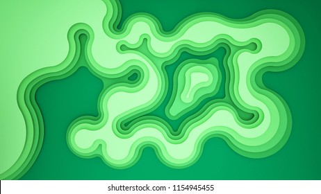 Green Wave Artwork Background Wavy Green Stock Illustration 1154945455 ...
