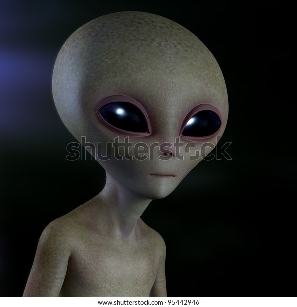 Grey Alien Stock Illustration 95442946