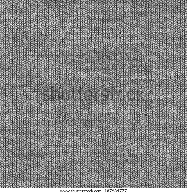 Grey Cotton Seamless Texture Background Stock Illustration 187934777