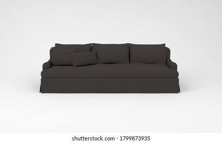 Grey Couch Sofa Side View Furniture Stock Illustration 1799873935 ...