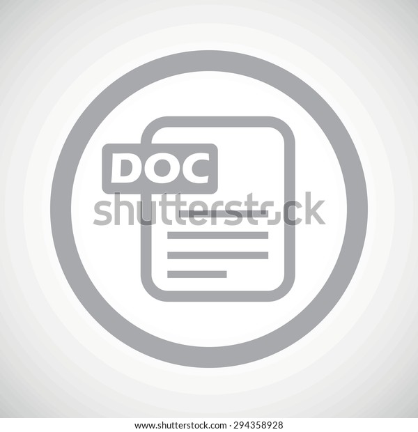 Grey Image Document Page Text Doc Stock Illustration 294358928