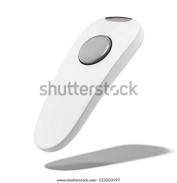 Grey One Button Remote Control Isolated Stock Illustration 123203197 ...