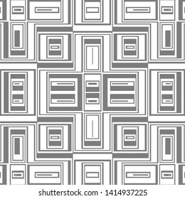 Grey White Geometric Pattern Simple Texture Stock Illustration ...