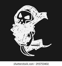 Grim Reaper Doodle Stock Illustration 293753402