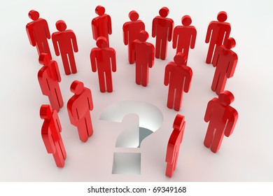 Group Red Characters Question Mark 스톡 일러스트 69349168 | Shutterstock