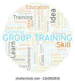 Group Training Word Cloud Stock Illustration 1263002818 | Shutterstock