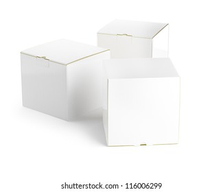 Ilustrasi Stok Group White Isolated Boxes High Resolution 116006299 ...