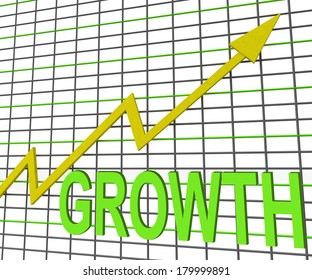Growth Graph Chart Showing Increase Sales Stock Illustration 179999891 ...