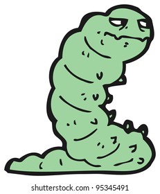 Grumpy Cartoon Caterpillar Stock Illustration 95345491 | Shutterstock