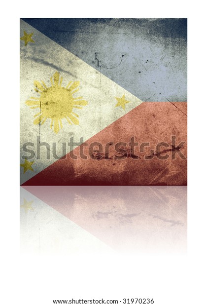 Grunge Flag Philippines Shadow Stock Illustration 31970236 | Shutterstock
