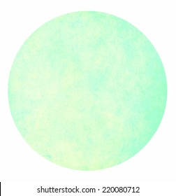 Mint Green Yellow Gradient Watercolor Circle Stock Illustration 629666885