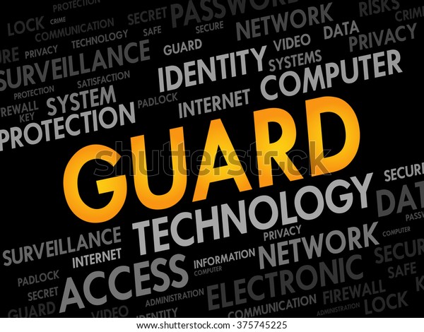 Guard Word Cloud Security Concept Stock Illustration 375745225 ...