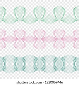 Guilloche Edge Border Frame Set Design Stock Illustration 1220069446 ...