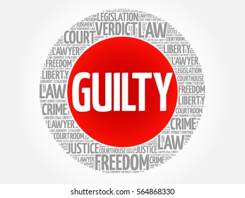 Guilty Word Cloud Concept Stock Illustration 564868330 | Shutterstock