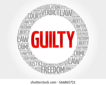 Guilty Word Cloud Concept Stock Illustration 566865721 | Shutterstock