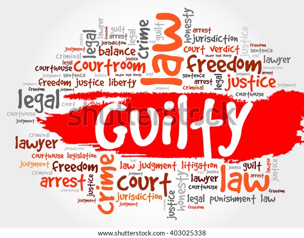 Guilty Word Cloud Concept Stock Illustration 403025338 | Shutterstock