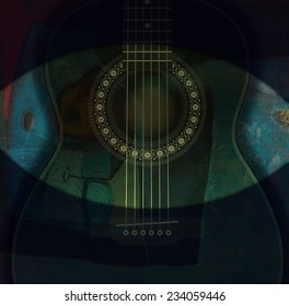 Guitar Eye Composition Stock Illustration 234059446 | Shutterstock