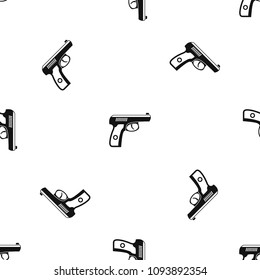 Gangster Pistol Pattern Seamless Vector Repeat Stock Vector (Royalty ...