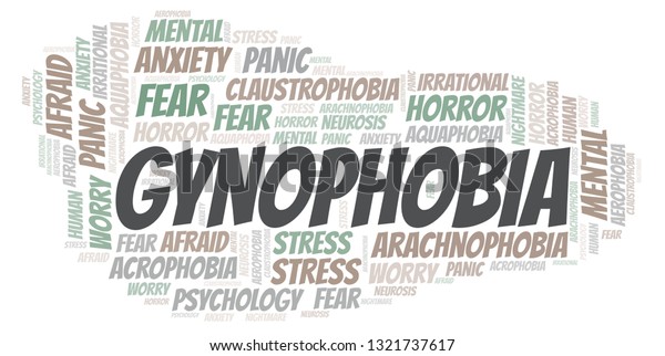 Gynophobia Word Cloud Stock Illustration 1321737617