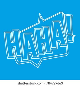 Haha Comic Text Speech Bubble Icon: เวกเตอร์สต็อก (ปลอดค่าลิขสิทธิ์ ...